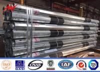 China 11m 12m 2 Segments S355JR Q345 Steel Power Transmission Pole With Fiberglass for sale