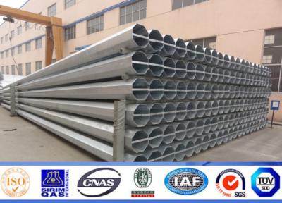 China 132KV 15m Transmission Electrical Steel Power Pole Hot Dip Glavanized For Aferica for sale