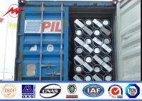 China Custom Transmission Line Galvanised Steel Pole 25 Footer 30 Footer 35 Footer for sale