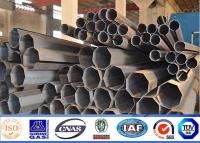 China 9m 12m Q235 Polygonal Pole Bitumen For Electrical Transmission Line for sale