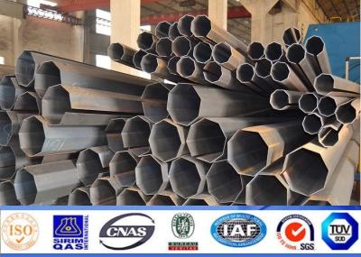 China 9m 12m Q235 Polygonal Pole Bitumen For Electrical Transmission Line for sale