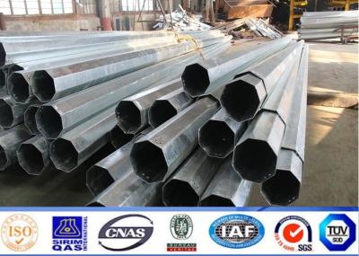 China Octagonal 10m 18m Q235 Galvanised Metal Pole for sale