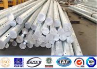 China 86KV Galvanized 11m Steel Power Pole , Steel Transmission Pole 3mm Thickness for sale