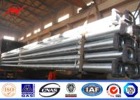 China Hot Dip Galvanization 10m 11m Electric Power Poles Column For Uruguay for sale