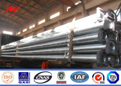 China Hot Dip Galvanization 10m 11m Electric Power Poles Column For Uruguay for sale