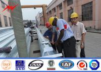 China Electric Power Transmission And Distribution Galvanized Steel Poles 10~550KV Rated Voltage for sale