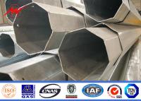 China IP65 69kv Galvanised Steel Pole For Electrical Distribution Line Project for sale