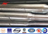 China Galvanized High Mast 16m Steel Street Light Pole Black Surface Color for sale