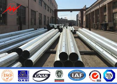 China Electricity Bitumen Galvanized Steel Power Pole With Bitumen Surface Treatment for sale