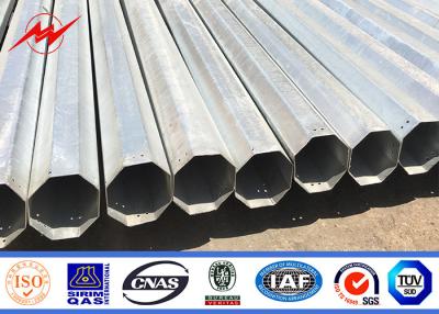 China 30ft 35ft 40ft Electrical Power Pole Hot Dip Galvanized Steel For Distribution for sale
