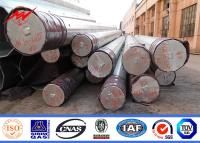 China 14m 2500 Dan 2 Segements Direct Burial Electric Steel Pole Galvanized Pole Monopole for sale