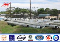 China 30ft 35ft Hot Dip Galvanized Steel Electric Power Pole To Transmission Line for sale