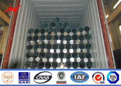China 30ft 3mm Q345 Steel Tubular Pole Hot Dip Galvanized For Electrical Line for sale