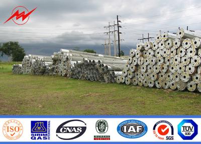 China 8m 5KN Q345 Electric Steel Transmission Poles Galvanization 30m / S Wind Speed for sale