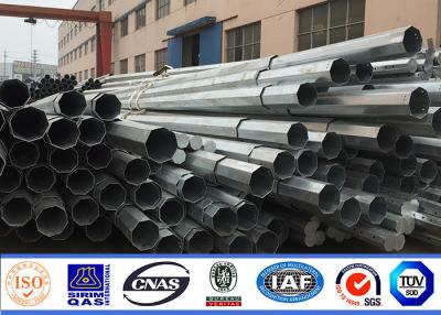 China 70FT 94FT 120FT Transimission Line Electrical Power Pole 12 Size For Construction for sale