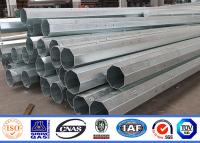 China Q345 12m Height Steel Power Pole , Steel Electric Pole Hot Dip Galvanization for sale