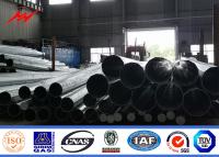 China 65 Feet Type Hs Ht Electrical Power Pole With Angle Steel Cross Arms for sale