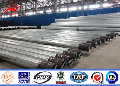 China 75FT 80FT NGCP Type E Galvanized Metal Pole , Transmission Line Poles Long Life for sale