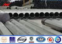 China Hot Dip Galvanized Steel Pole Utility Power Electric Transmission Poles With Accessories for sale