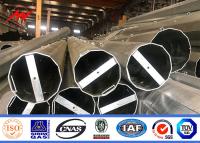 China Iso Electric Power Metal Utility Pole For 132kv Transmission Line Project for sale