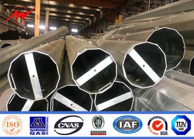 China Iso Electric Power Metal Utility Pole For 132kv Transmission Line Project for sale