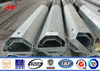 China 11.9M 8kn Three Sections Metal Utility Pole Galvanized Multifunction Ladder Top for sale