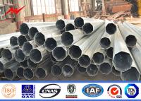 China 138KV GR65 4mm Thickness Galvanized Metal Pole 50ft In Electirc Transmission for sale