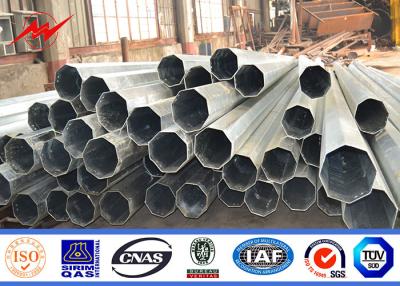 China 138KV GR65 4mm Thickness Galvanized Metal Pole 50ft In Electirc Transmission for sale