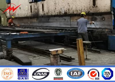 China Flange Type Customized 100 Ft Steel Monopole For Communication Distribution for sale