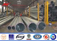 China 7-12M Electrical Power Steel Pole With Hot Dip Galvanized For Distribution Line for sale