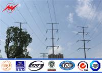 China 69KV Q345 NEA Standard Galvanized Pole Electrical Steel Poles Long Life for sale
