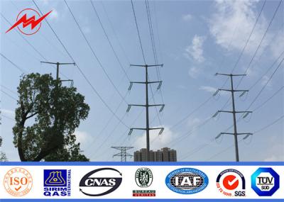China 69KV Q345 NEA Standard Galvanized Pole Electrical Steel Poles Long Life for sale