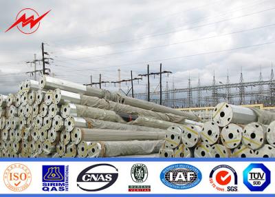 China Gr 65 11.9m 33kv Power Transmission Poles Tubular Pole For Overhead Project for sale