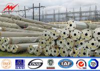 China Single Circuit 69kv Commercial Light Galvanized Steel Pole 400mm Length Bitumen for sale