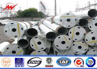 China Octagonal 20ft - 90ft Steel Tubular Pole For 69kv Power Distribution Transmission Line for sale