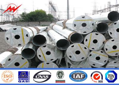 China Octagonal 20ft - 90ft Steel Tubular Pole For 69kv Power Distribution Transmission Line for sale