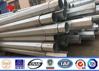 China Gr65 138kv Hot Dip Galvanized Electric Power Poles For Transmission Line for sale