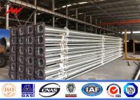 China 12m Galvanized Steel Round Octagonal Street Light Poles For Area Lighting for sale