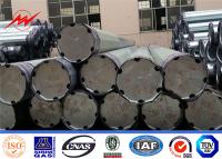 China Distribution Steel Tubular Tower Pole / Galvanized Metal Pole For Electric Industry for sale