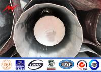 China Power Transmission Line Steel Tubular Pole , Galvanized Steel Pole for sale