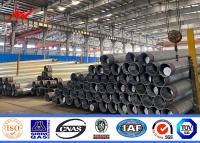 China Q235 Q345 Q460 69kv Galvanized Steel Pole , Power Transmission Line Pole for sale