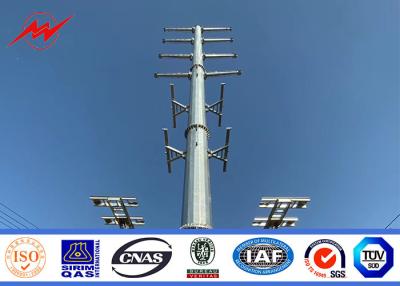 China 20-120ft Burial Galvanized Steel Pole For Distribution And Transmission for sale