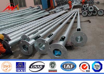 China 6m Flange 2.75mm Street Light Steel Pole for sale