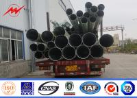 China Q235 Cross Arm 12m Street Light Poles , Octagonal Light Pole for sale