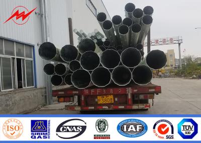 China Q235 Cross Arm 12m Street Light Poles , Octagonal Light Pole for sale