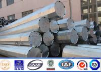 China 34m Polygonal High Mast Light Pole Hot Dip Galvanized With Lifting System for sale