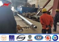 China Transmission Steel Metal Electric Pole 15m 550 Dan 650 Dan 4mm / 5mm Thickness for sale