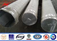 China Transmission Line Electrical Power Pole , 30 Foot Steel Pole For Distribution for sale