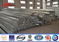 China 33kv 60ft Electric Suspension Poles Hot Dip Galvanized Surface Treatment for sale