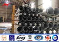 China Octagonal Electrical Power Pole / Steel Transmission Pole For Distribution Line for sale